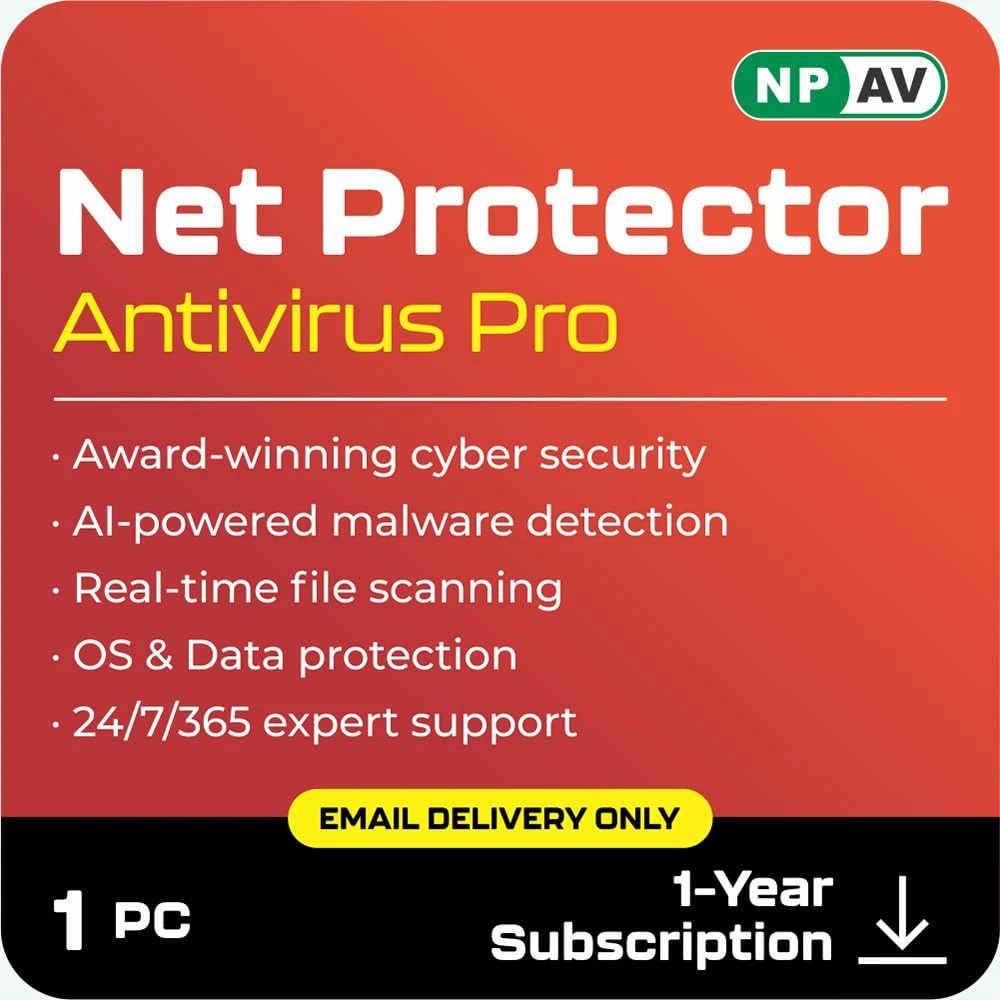 Net Protector Antivirus Pro 2026 / Npav Antivirus Pro 1 Year (Email ...